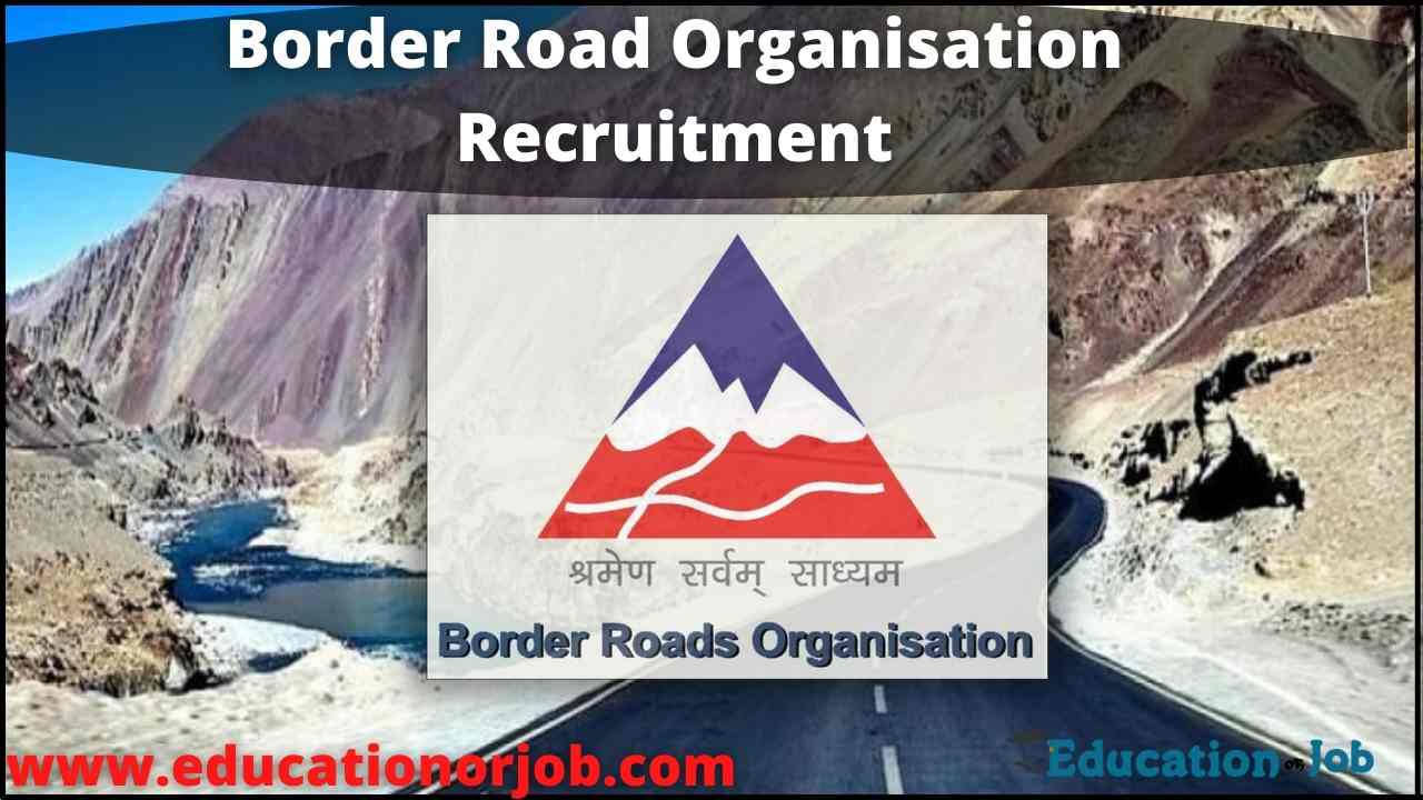 Border Road Organisation Recruitment 2023 For 567 Operator ...